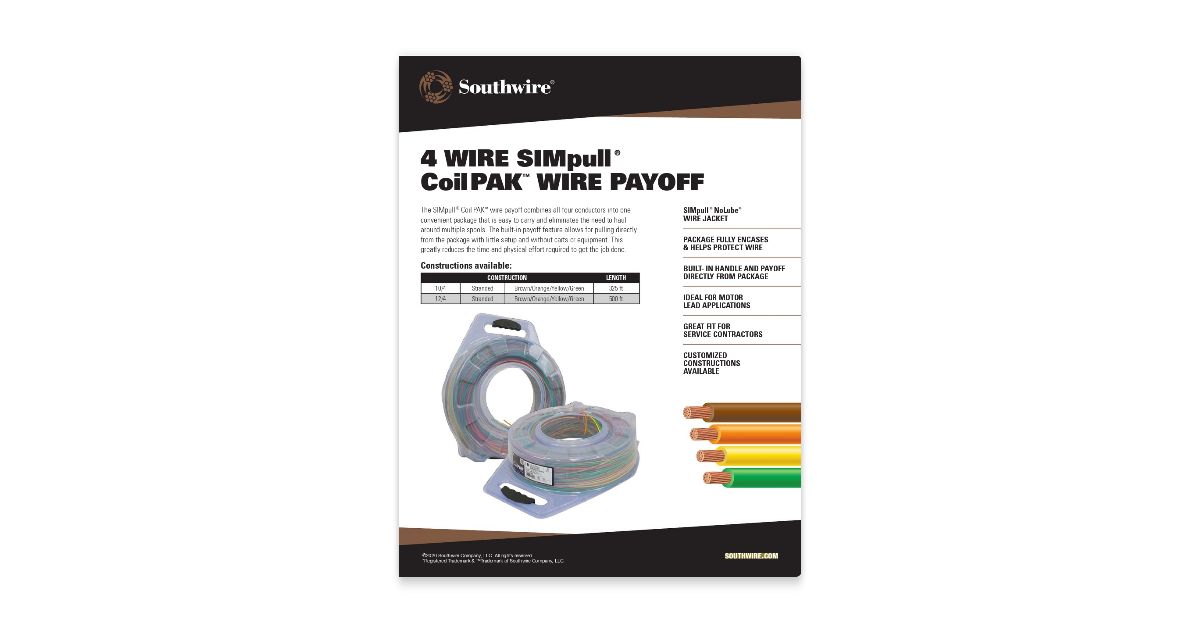 WES-SIMpull CoilPAK Flyer